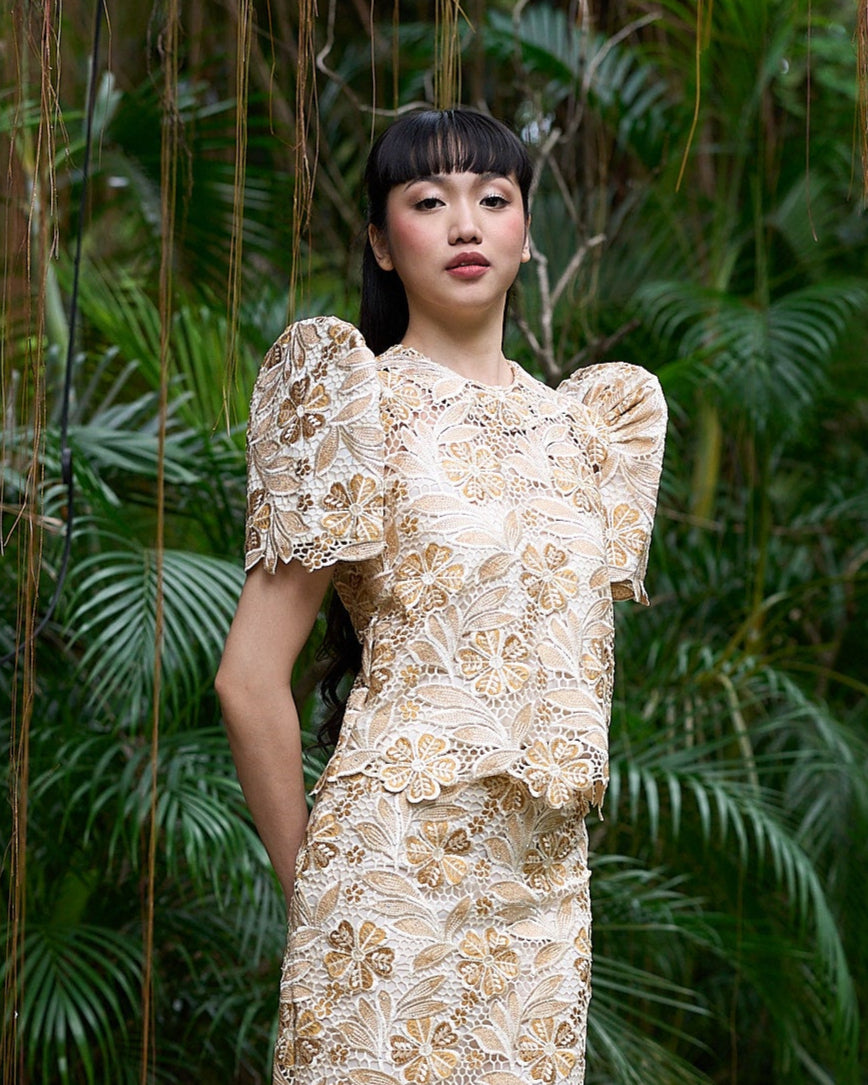 Lace Roundneck Terno Top – DetailsPH