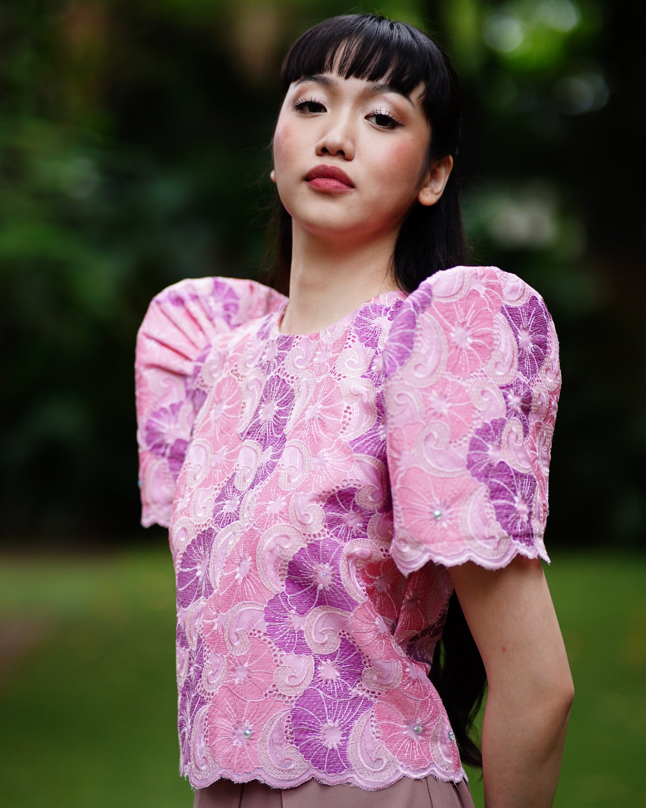 Roundneck Lace Terno Top – DetailsPH