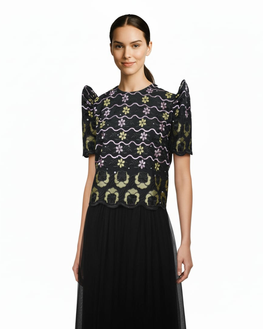 Lace Roundneck Terno Top – DetailsPH